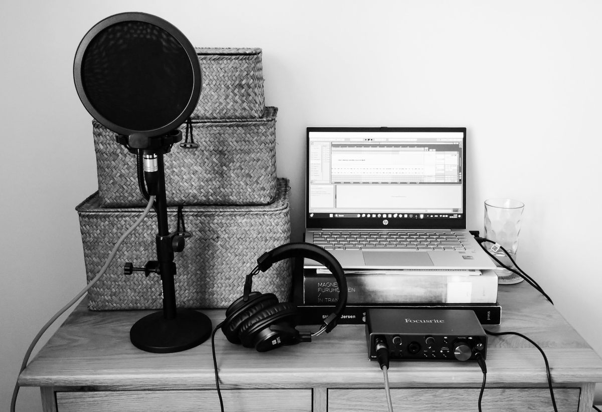 Recording My First Song in a Makeshift Studio – Christelle Maegan